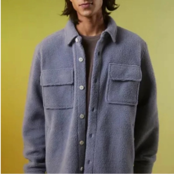 Urban Outfitters | Jackets & Coats | Standard Cloth Piled Fleece Shirt ...
